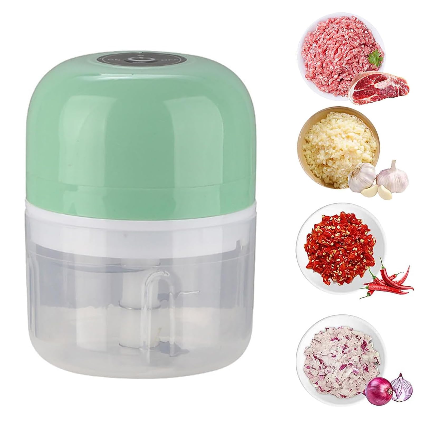 Amazon.com: Electric Garlic Chopper Mini,Wireless Vegetable Chopper ...