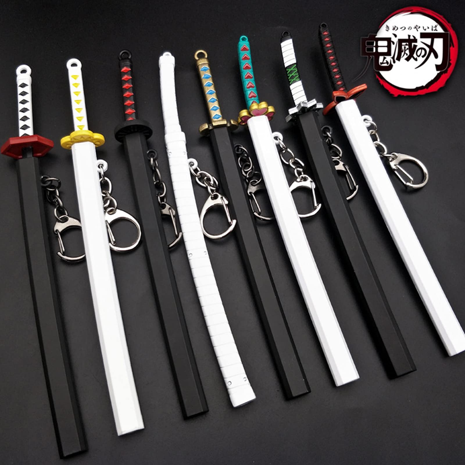 Demon Slayer Keychain Tanjirou Sword Shinobu Zenitsu Blade with ...