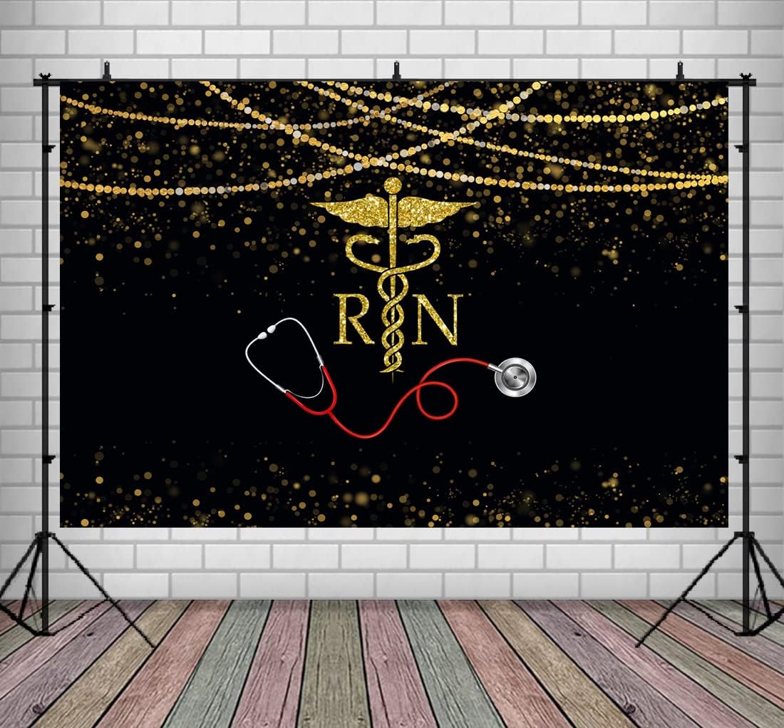 Amazon.com : Rsuuinu Nurse Graduation Backdrop Congrats Nurse Grad ...