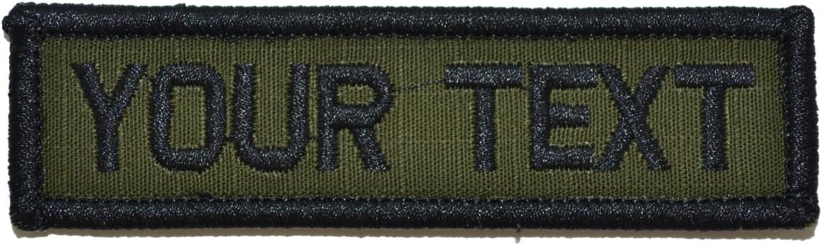 Amazon.com: Customizable Text 1x3 Patch w/Hook Fastener Patch - Olive ...