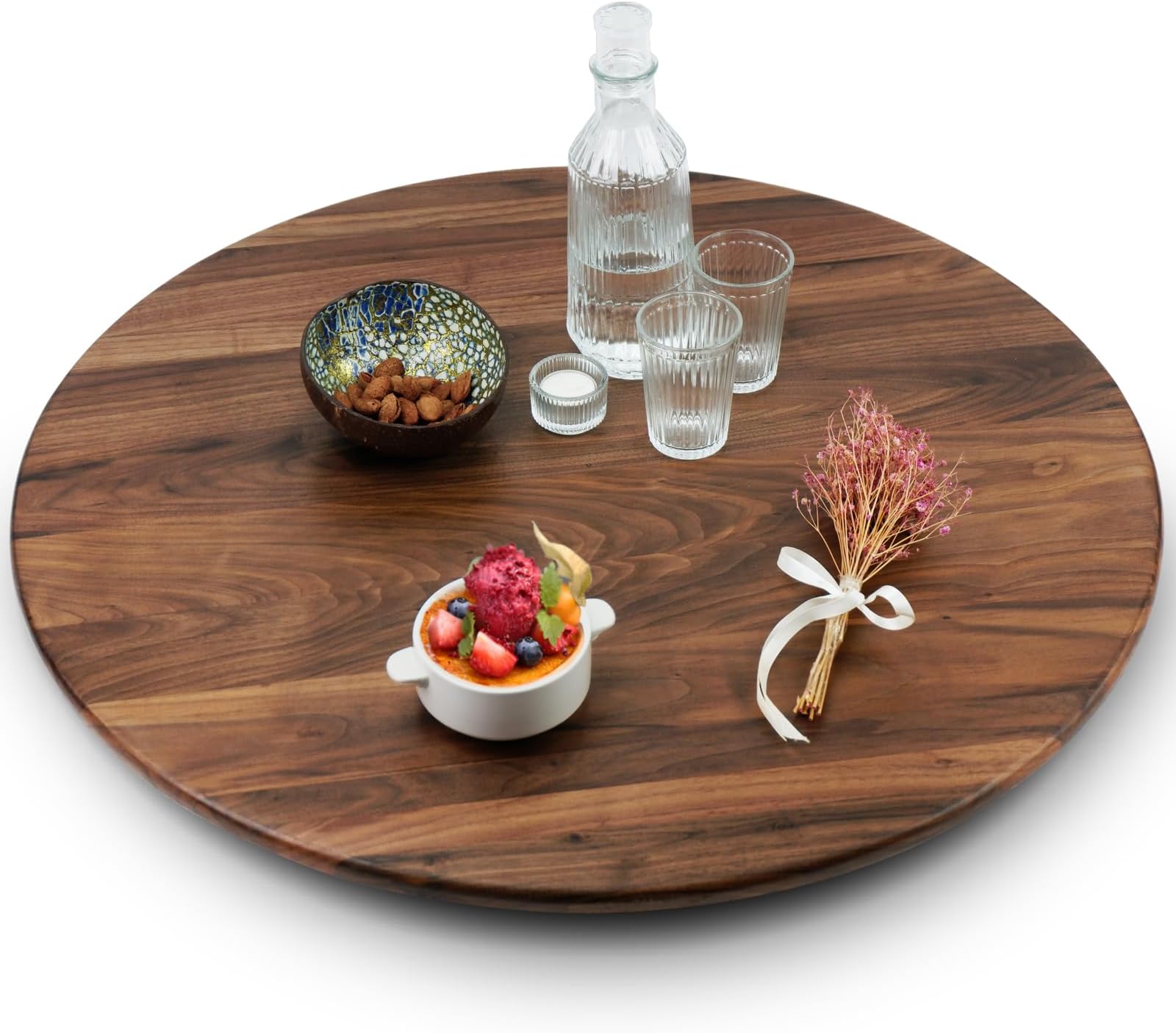 Amazon.com - (26 Inch) Bamboo Large Lazy Susan for Dining Table Top ...