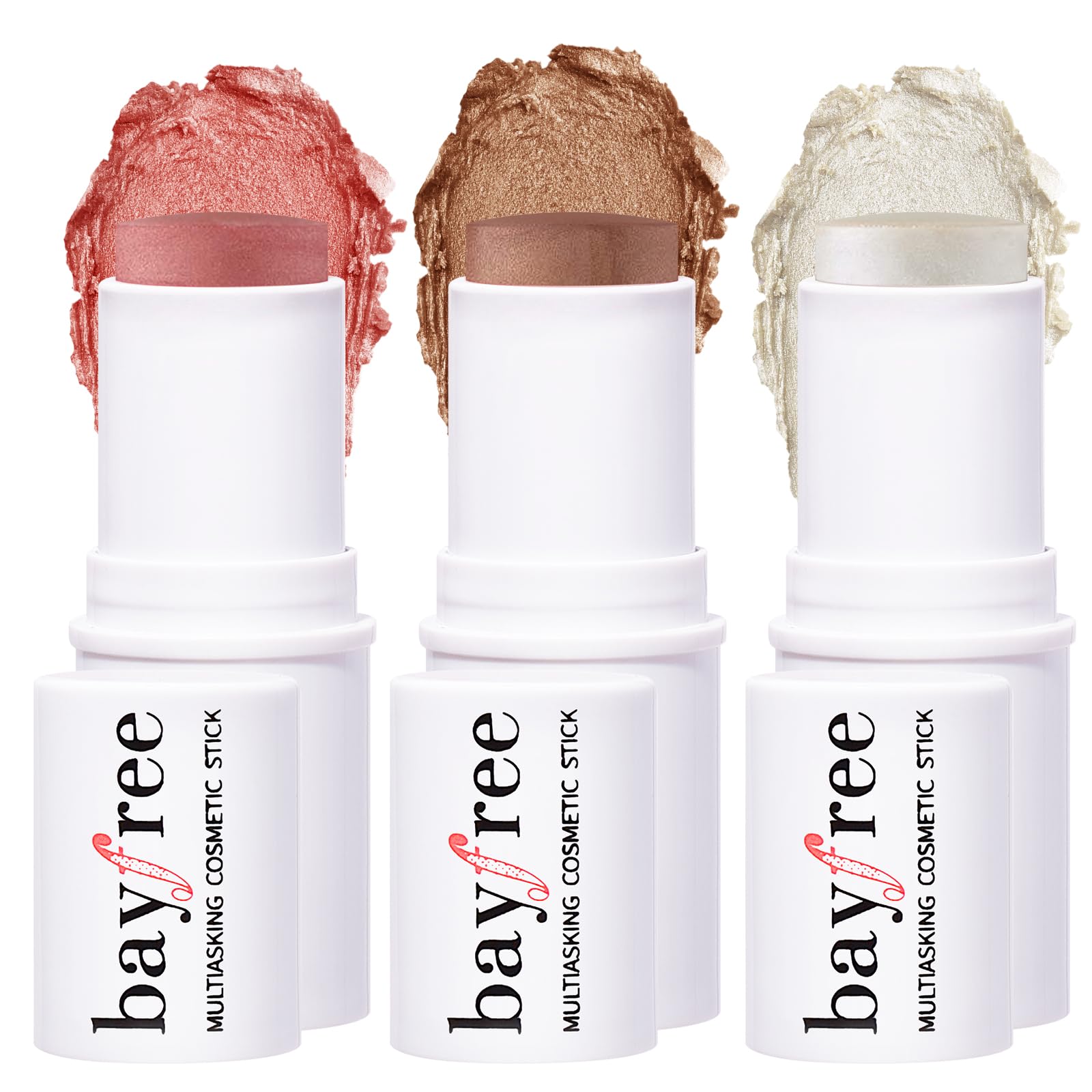 Amazon.com: bayfree 3 PCS Makeup Cream Contour Stick Set, Highlighter ...