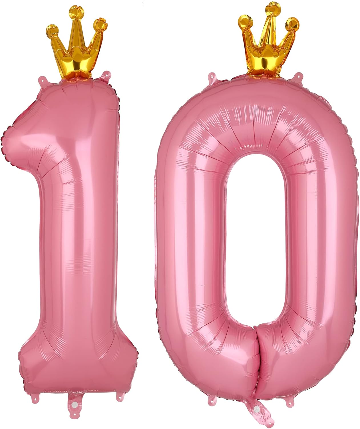 Amazon.com: 10 Balloon Number Pink 40 Inch Pink Number 10 Balloons ...