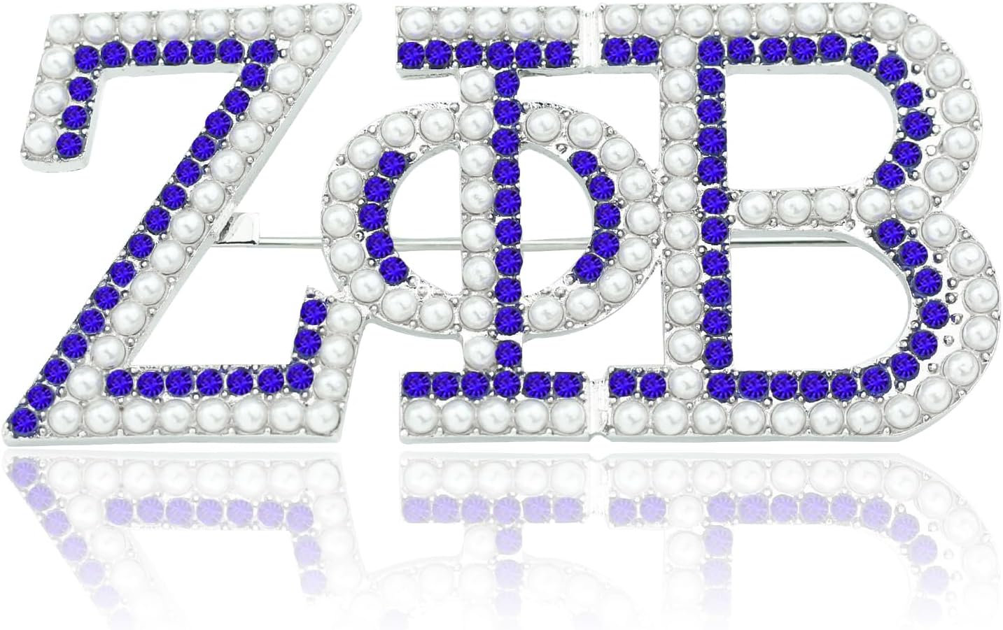 Amazon.com: Keeblon Pearl ZPB Brooch Pin for Women - Greek Sorority ...
