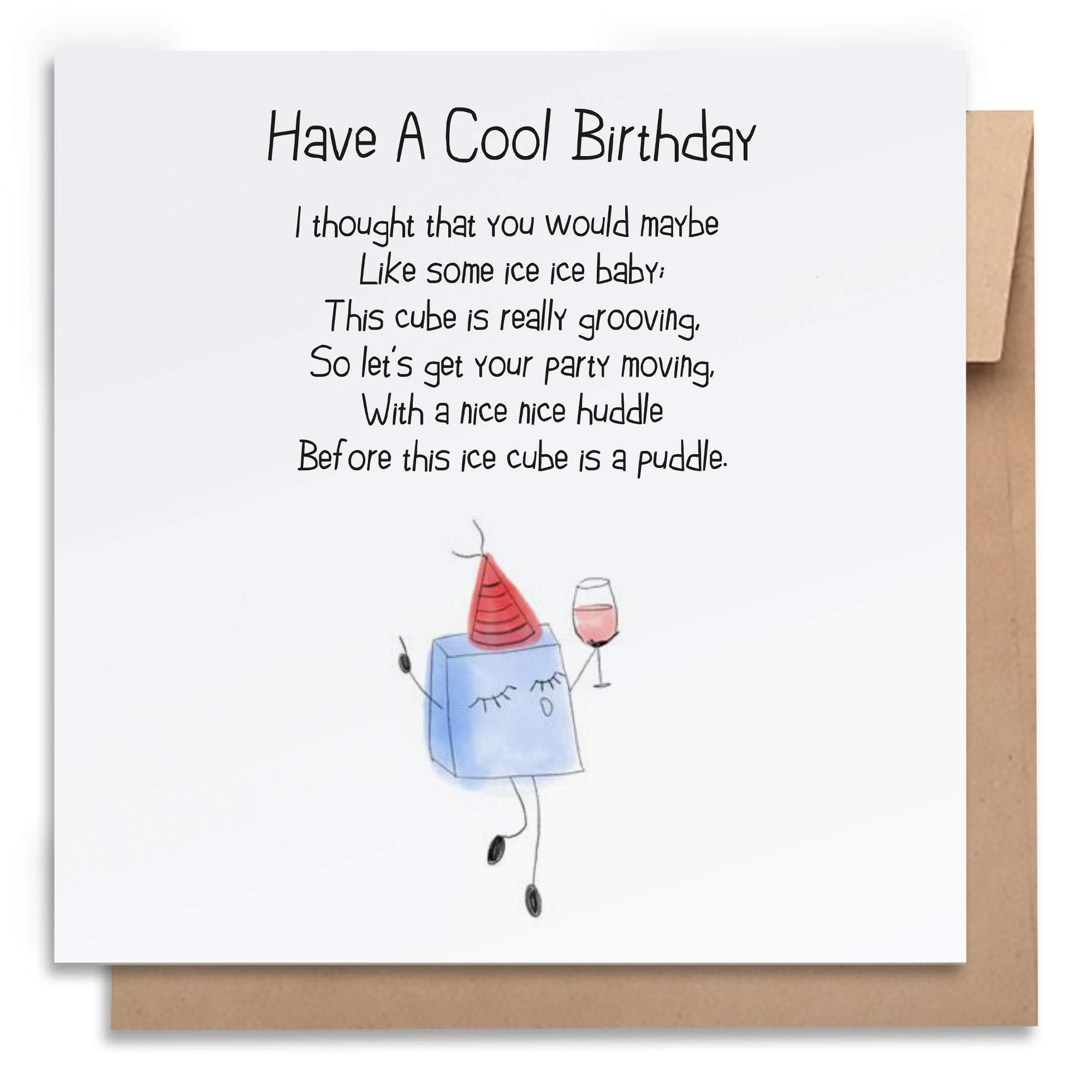 Birthday Card Have A Cool Birthday With Envelope Birthday Card ...