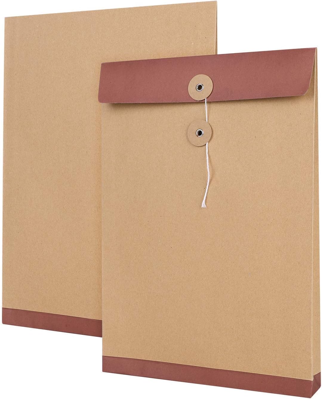 10Pcs A4 Kraft File Folder Portfolio Foolscap Paper Organiser Folder ...