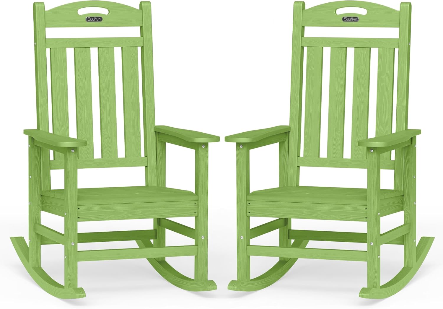 Amazon.com: SUUNYN Oversized Outdoor Rocking Chairs Set of 2, High Back ...