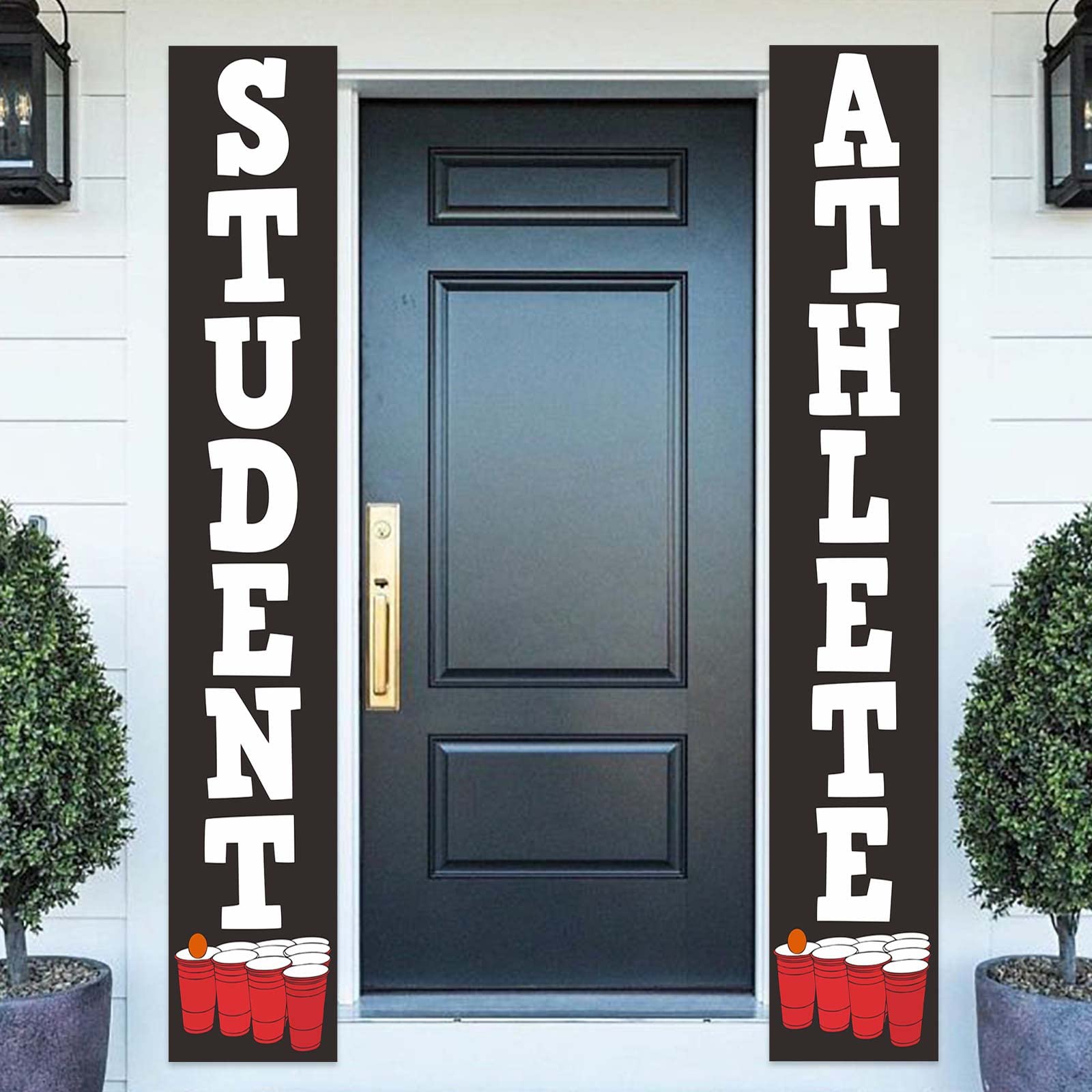 Amazon.com: Student Athlete Banner Backdrop Beer Cup Pong Motivational ...