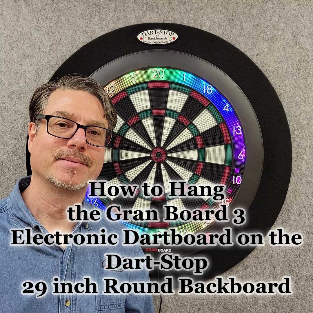 Watch How to Hang the Gran Board 3 on the Dart-Stop 29" Backboard on ...