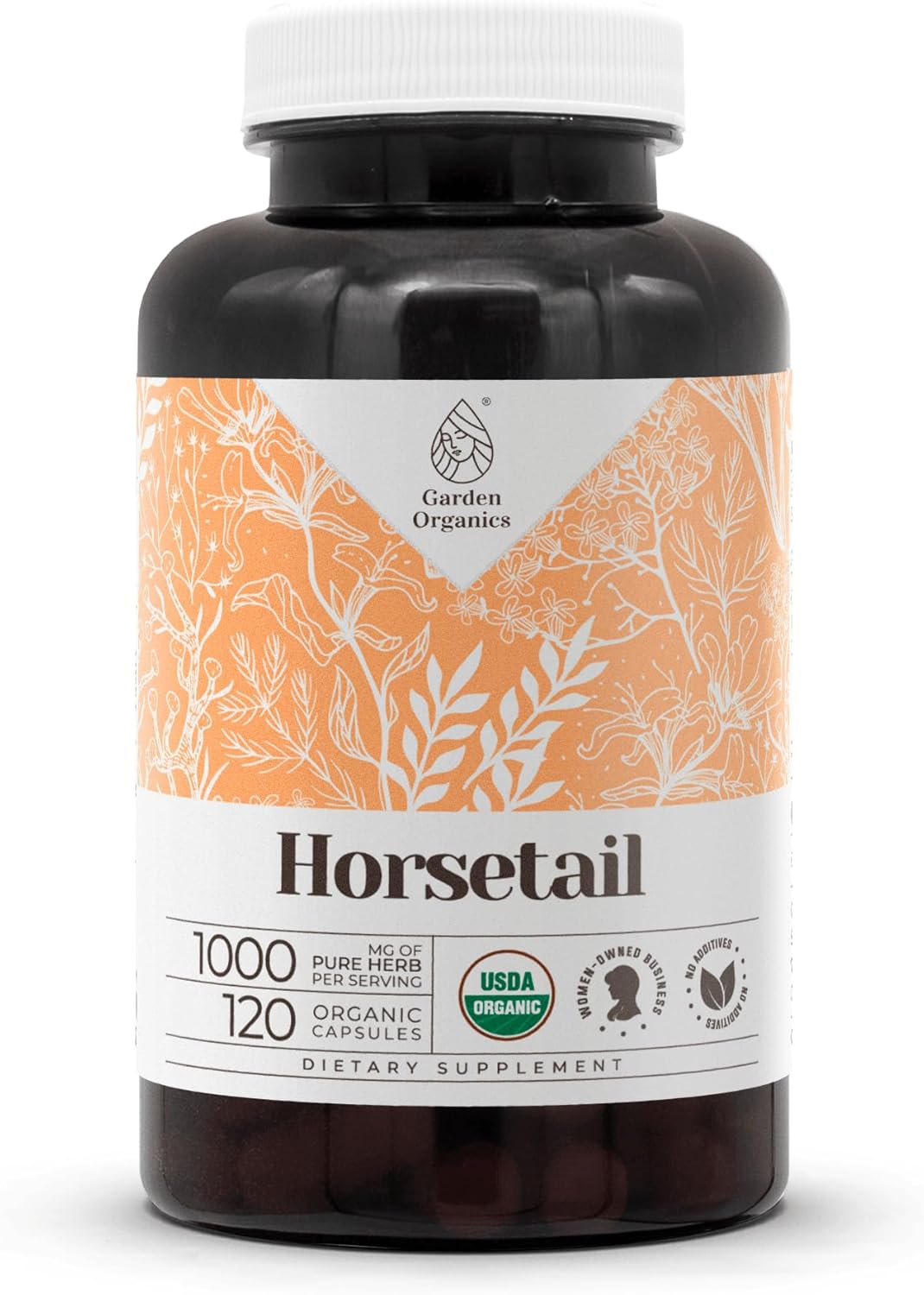 Amazon.com: Horsetail USDA Organic 120 Capsules | High-Potency Natural ...