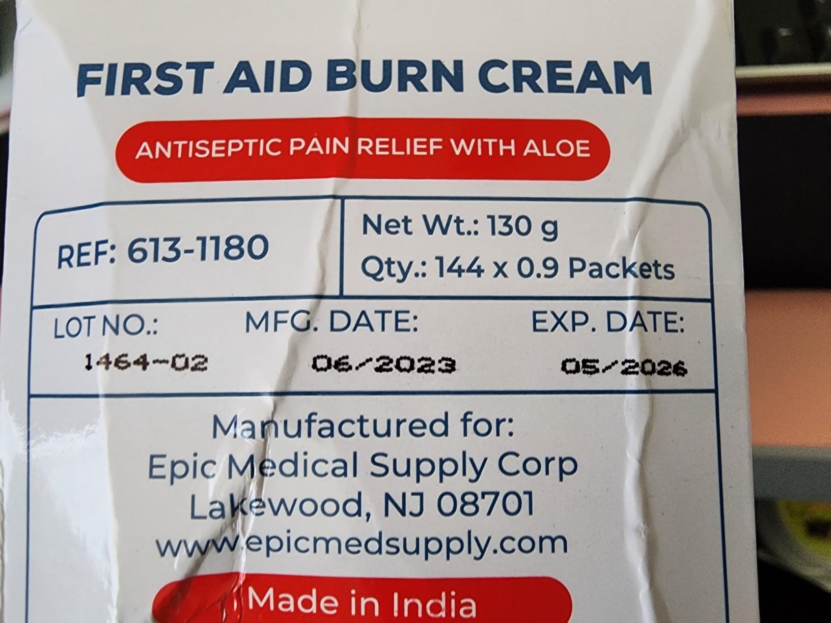 $3/mo - Finance Epic Medical Supply First Aid Burn Relief Cream .9g ...