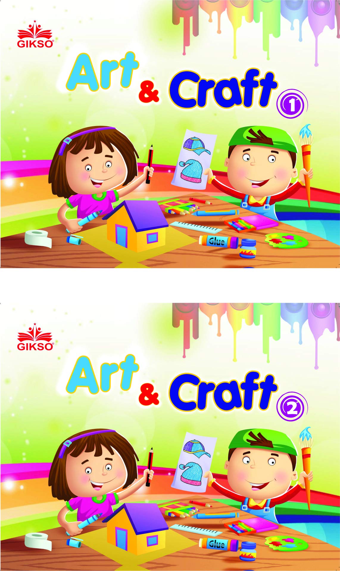 Buy Gikso Combo of Art and Craft 1 and 2 for Kids Age 4-9 Years Old Set ...
