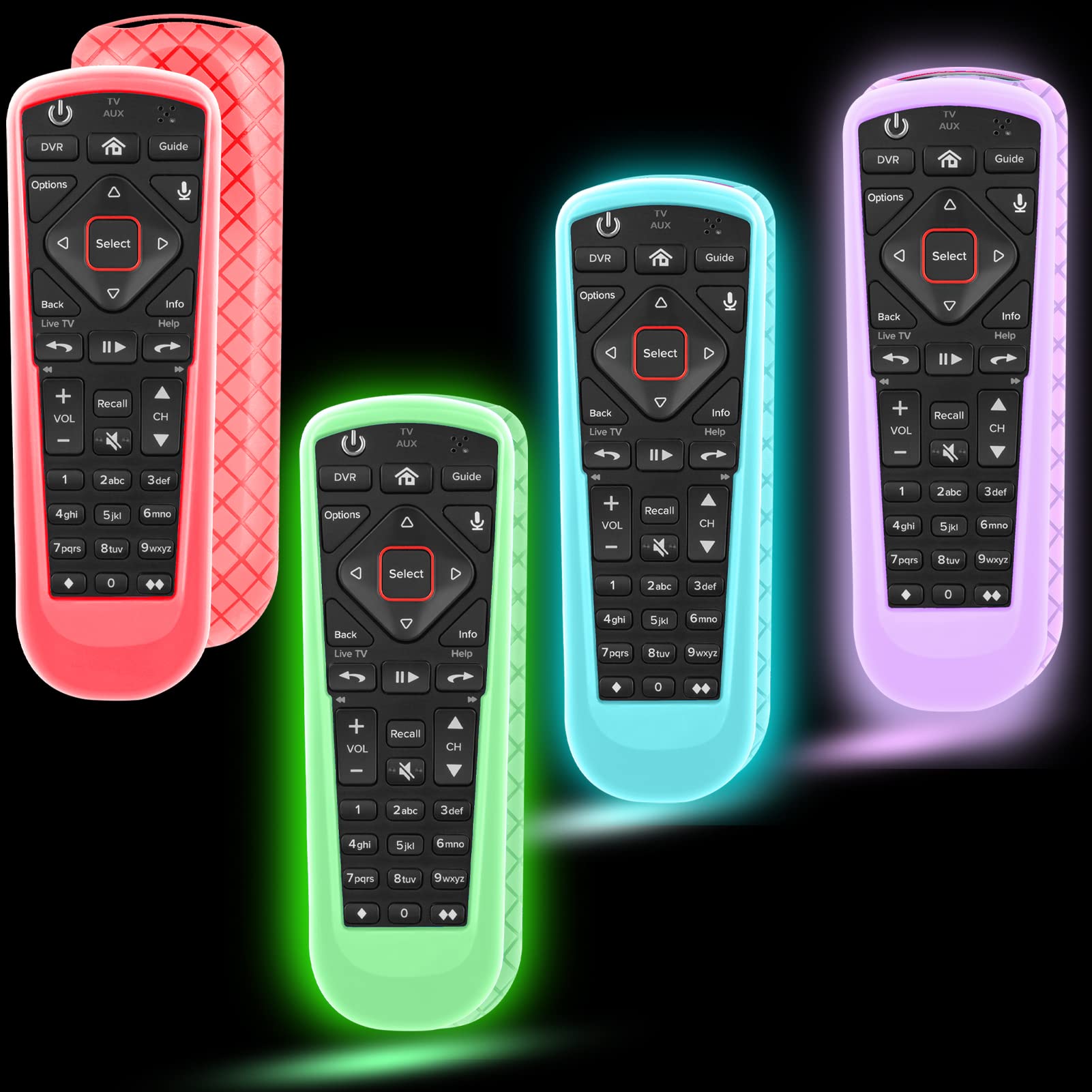 Amazon.com: 4 Pack Remote Cover for Dish Network Remote Control 52.0/54 ...