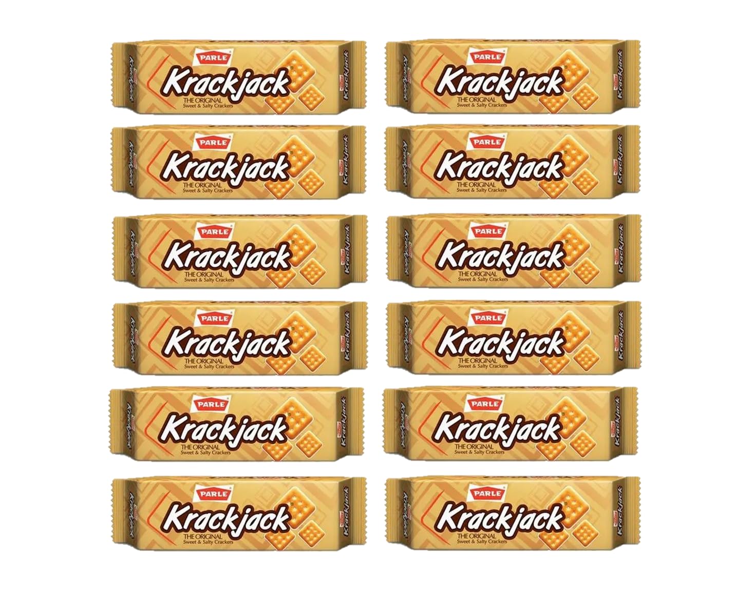 Amazon.com: Parle Krack Jack Biscuit 63g (PAck Of 12) - UNIQUE ...