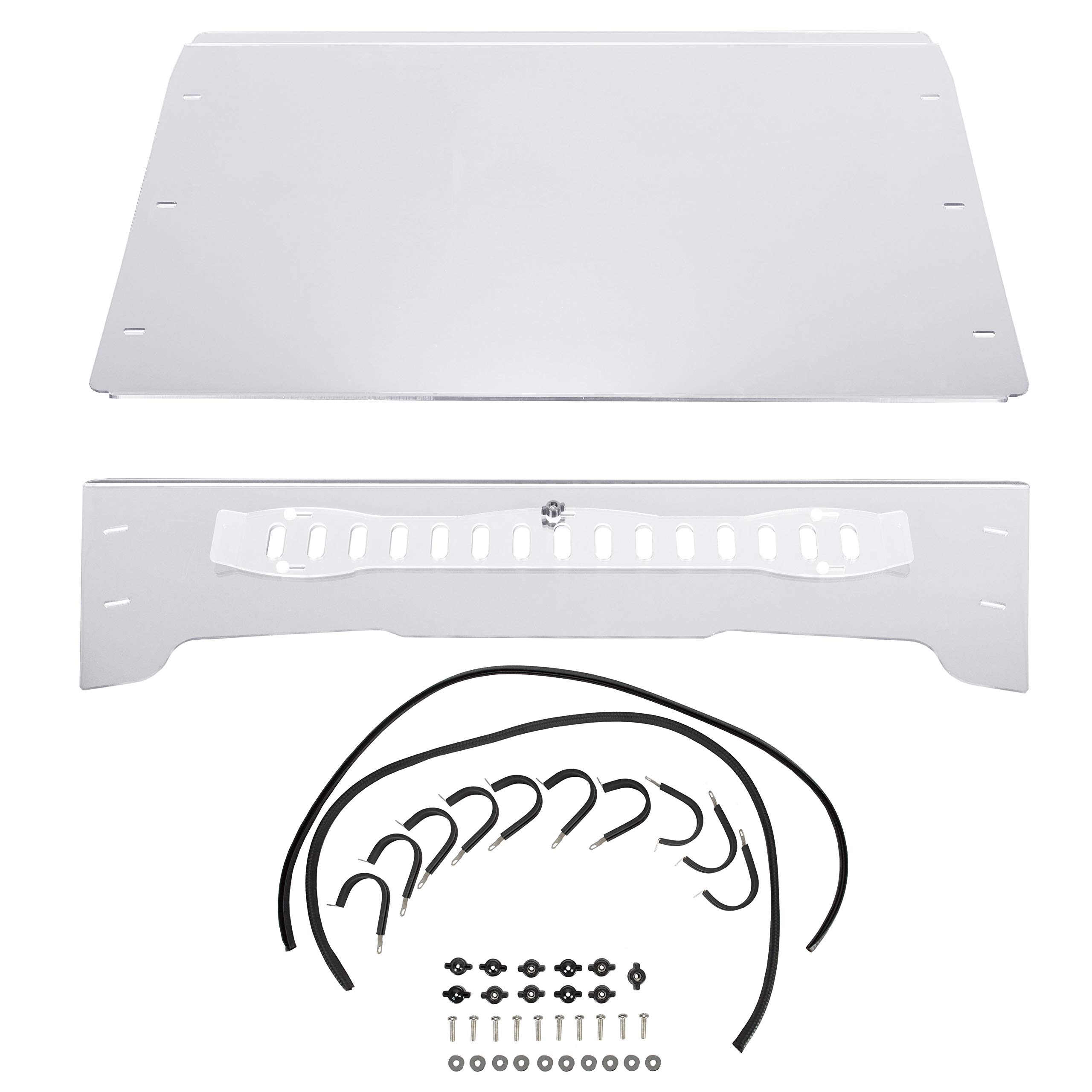 HECASA Front Vented Windshield Compatible with 2005-2020 John Deere ...