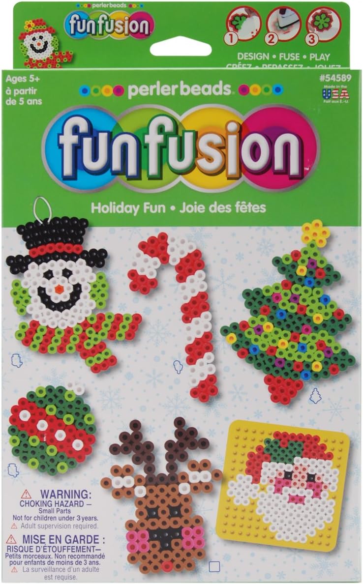 Amazon.com: Perler Fun Fusion Bead Activity Kit, Holiday Fun