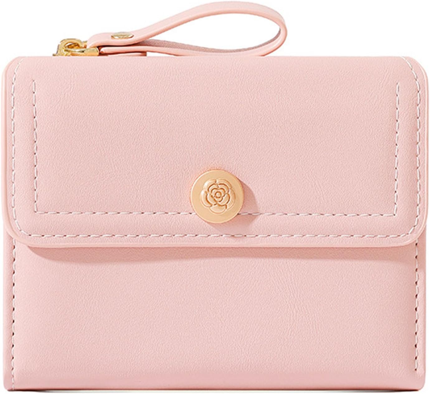 Amazon.com: KOTORA Small Wallets for Women Cute Flower Bifold Leather ...