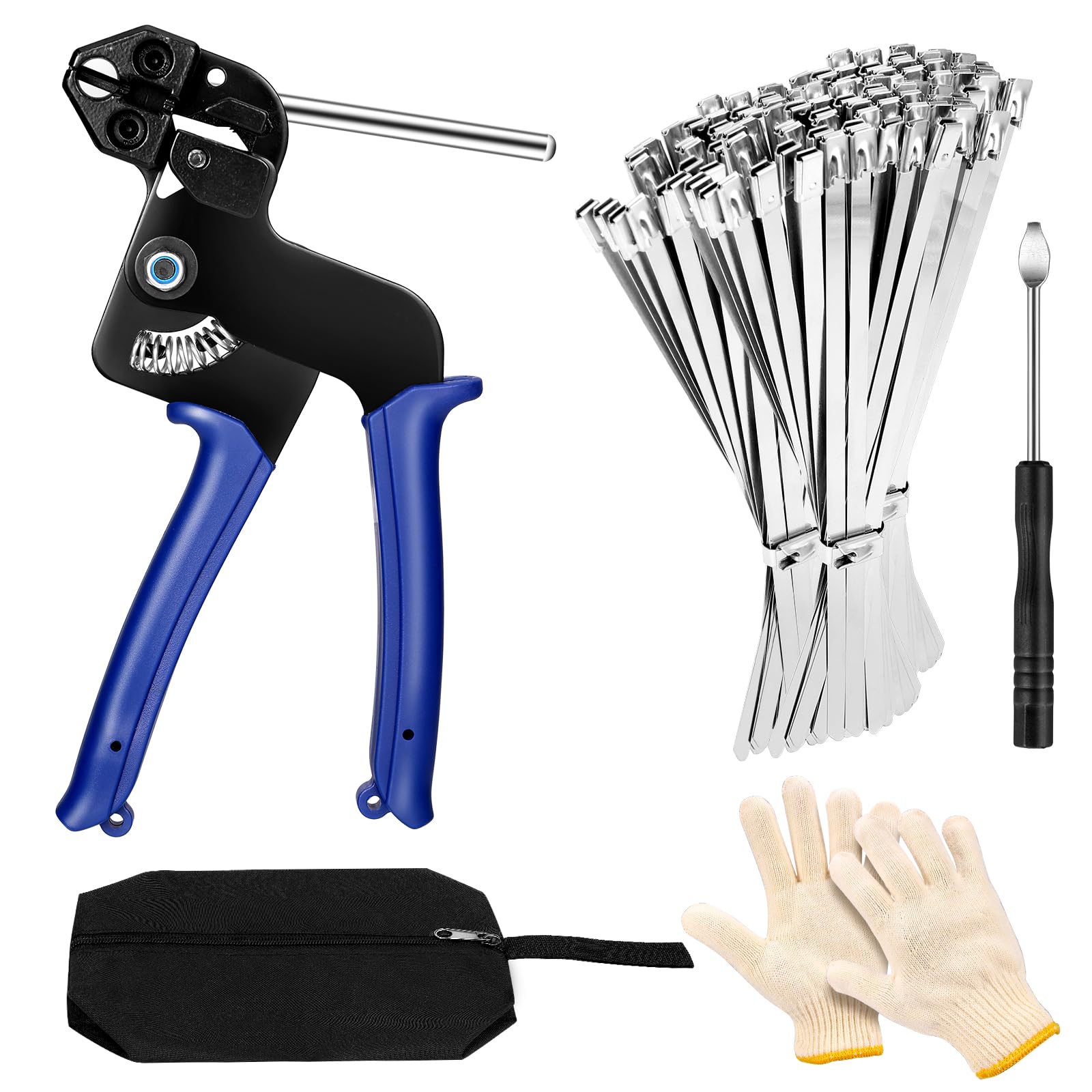 Amazon.com: DEXLALA Metal Zip Ties Tool, Stainless Steel Cable Tie Gun ...