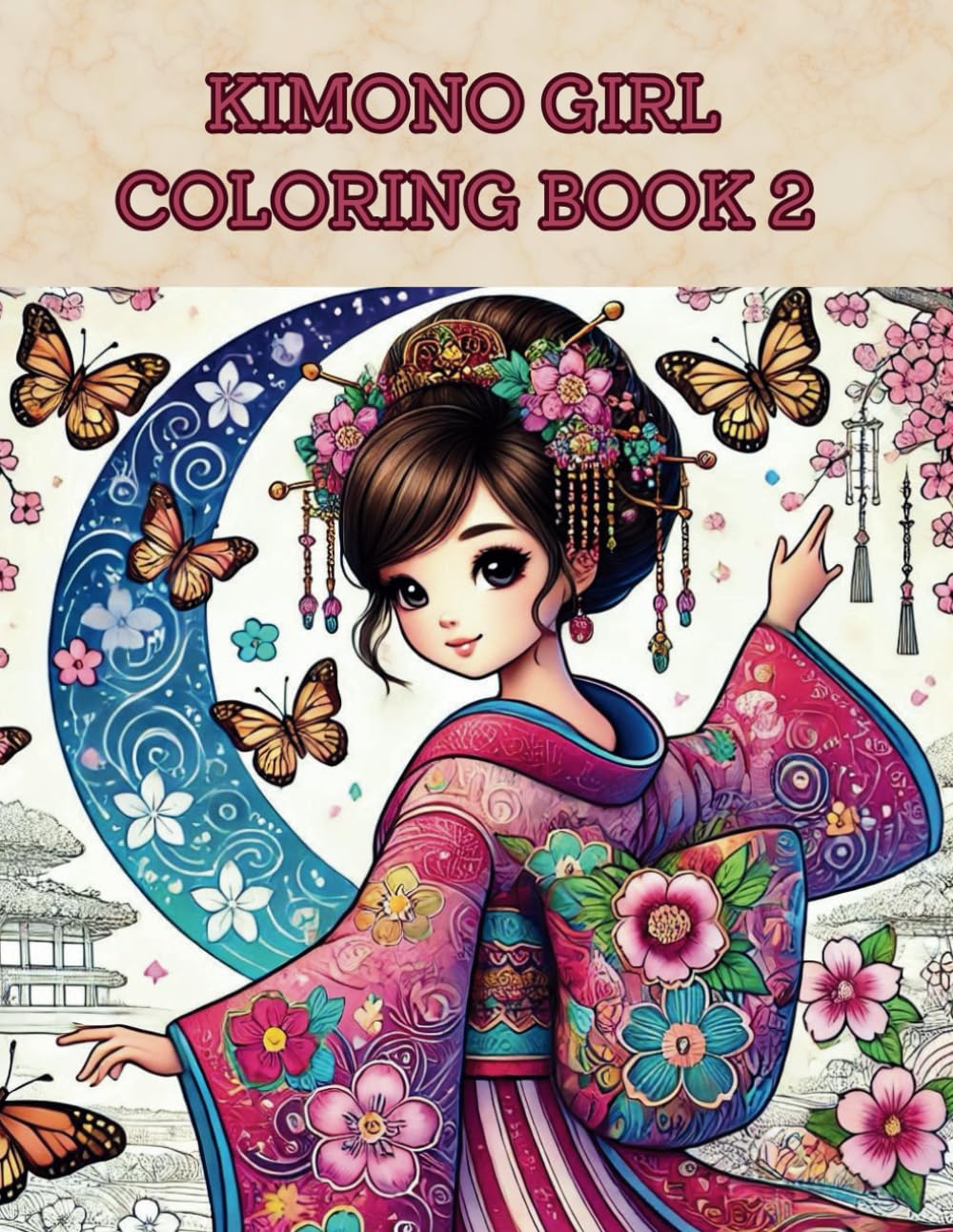 KIMONO GIRL COLORING BOOK2: 着物ガールぬり絵2 | YOSHIHIKO MURAKAMI |本 | 通販 | Amazon