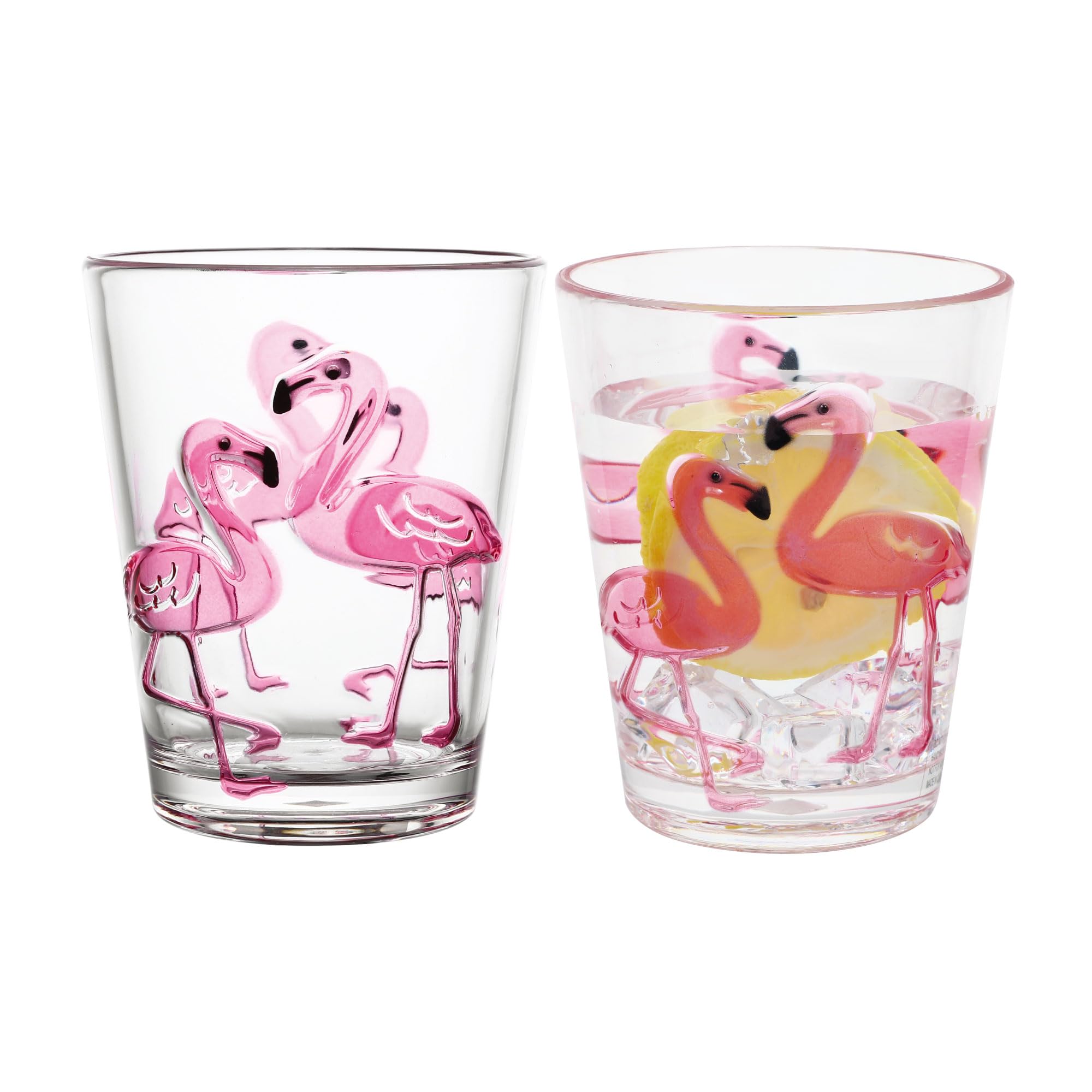 Snapklik.com : UPware Flamingo DOF Tumblers, Stackable BPA-Free Acrylic ...