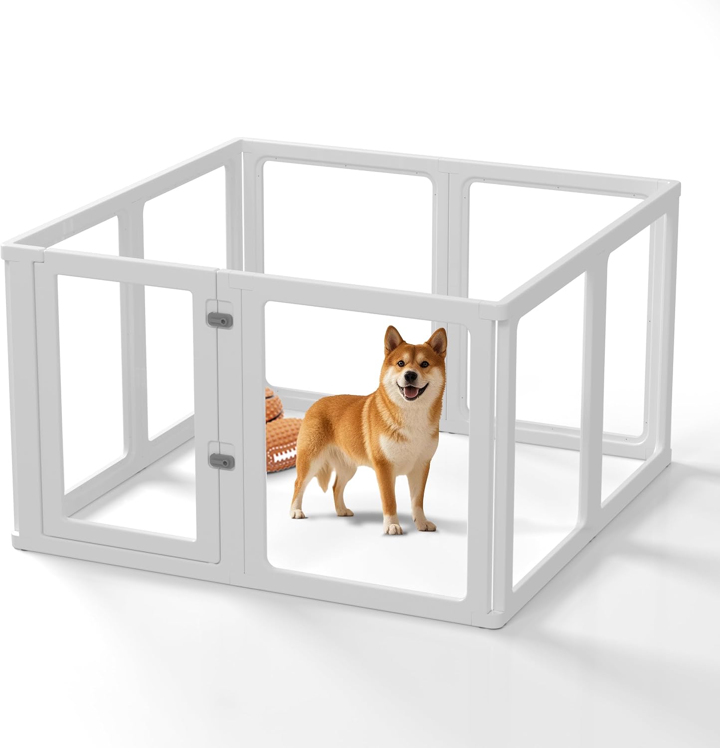 Citylife Clear Plastic Dog Playpen Indoor, Puppy Playpen Transparent ...