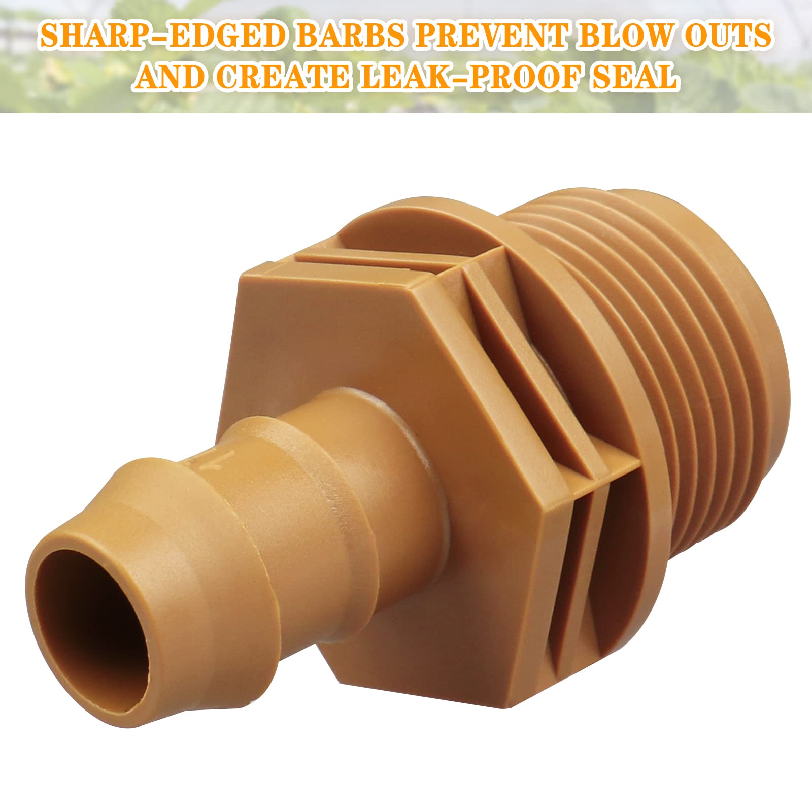 Snapklik.com : Gardrip 1/2 Inch Threaded Drip Irrigation Male ...