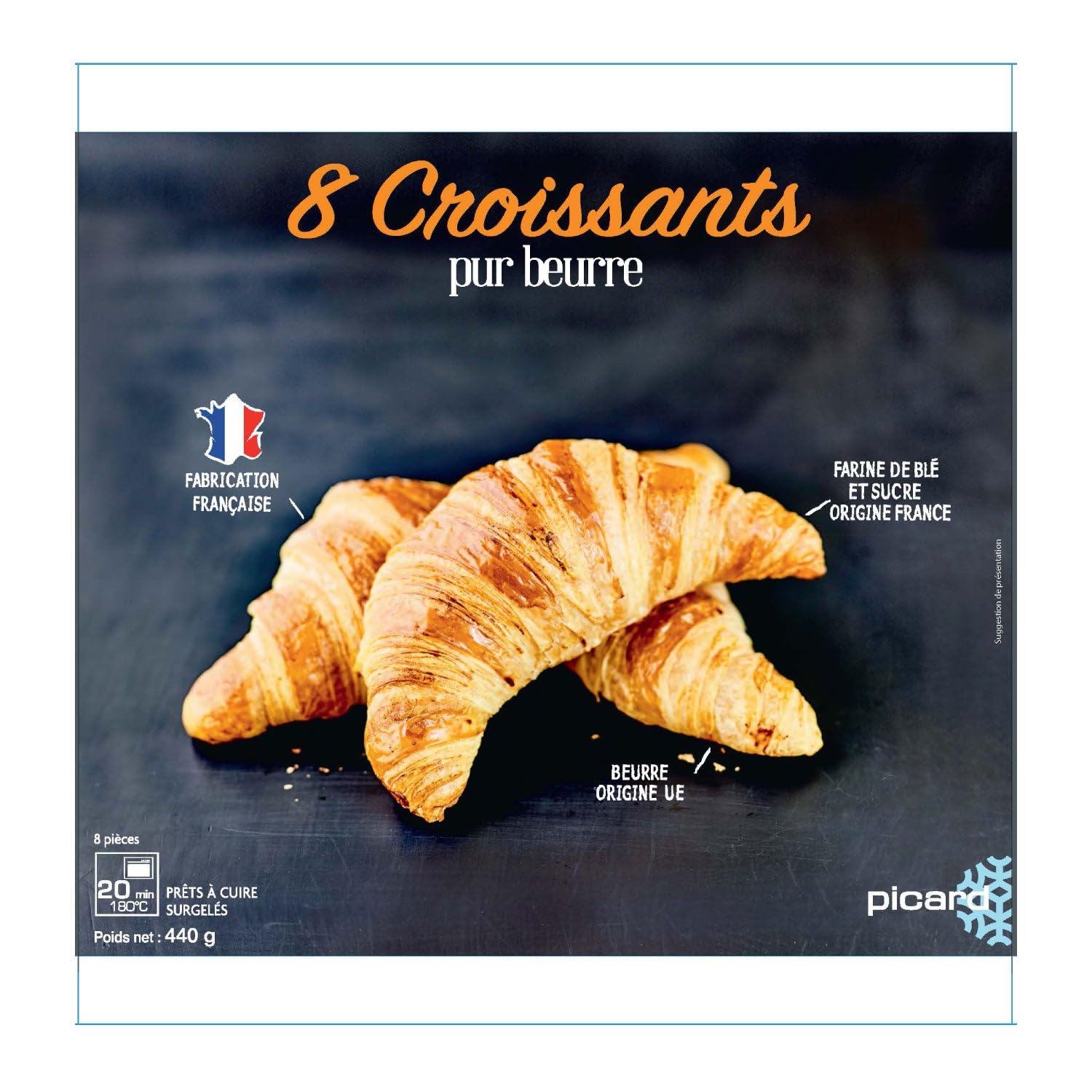 Amazon.co.jp: Picard(ピカール) クロワッサン (1袋) フランス 冷凍食品 55g × 8個入 : 食品・飲料・お酒