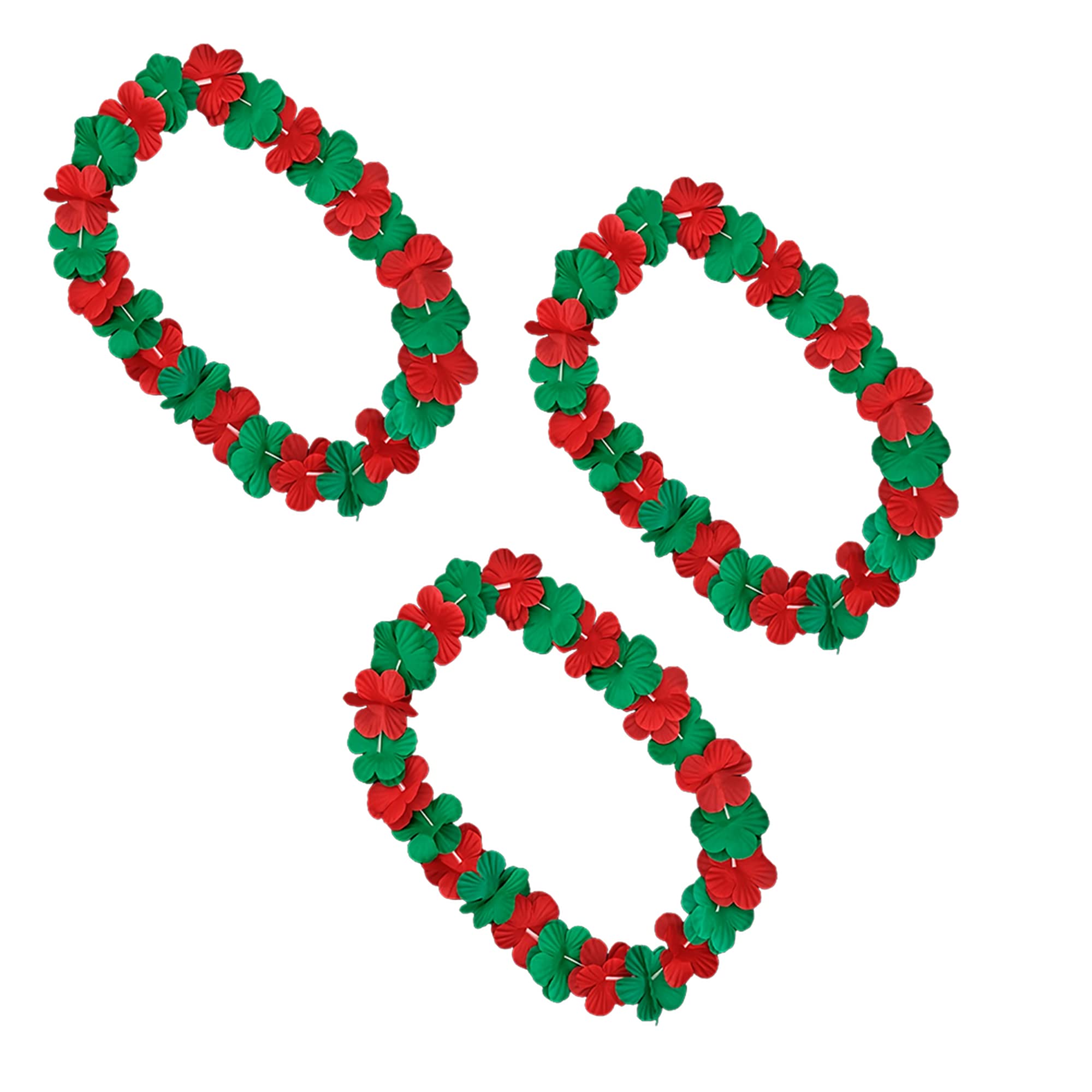 Amazon.com: 3 Packs - Festive Aloha Spirit Lei Necklace - Hawaiian ...