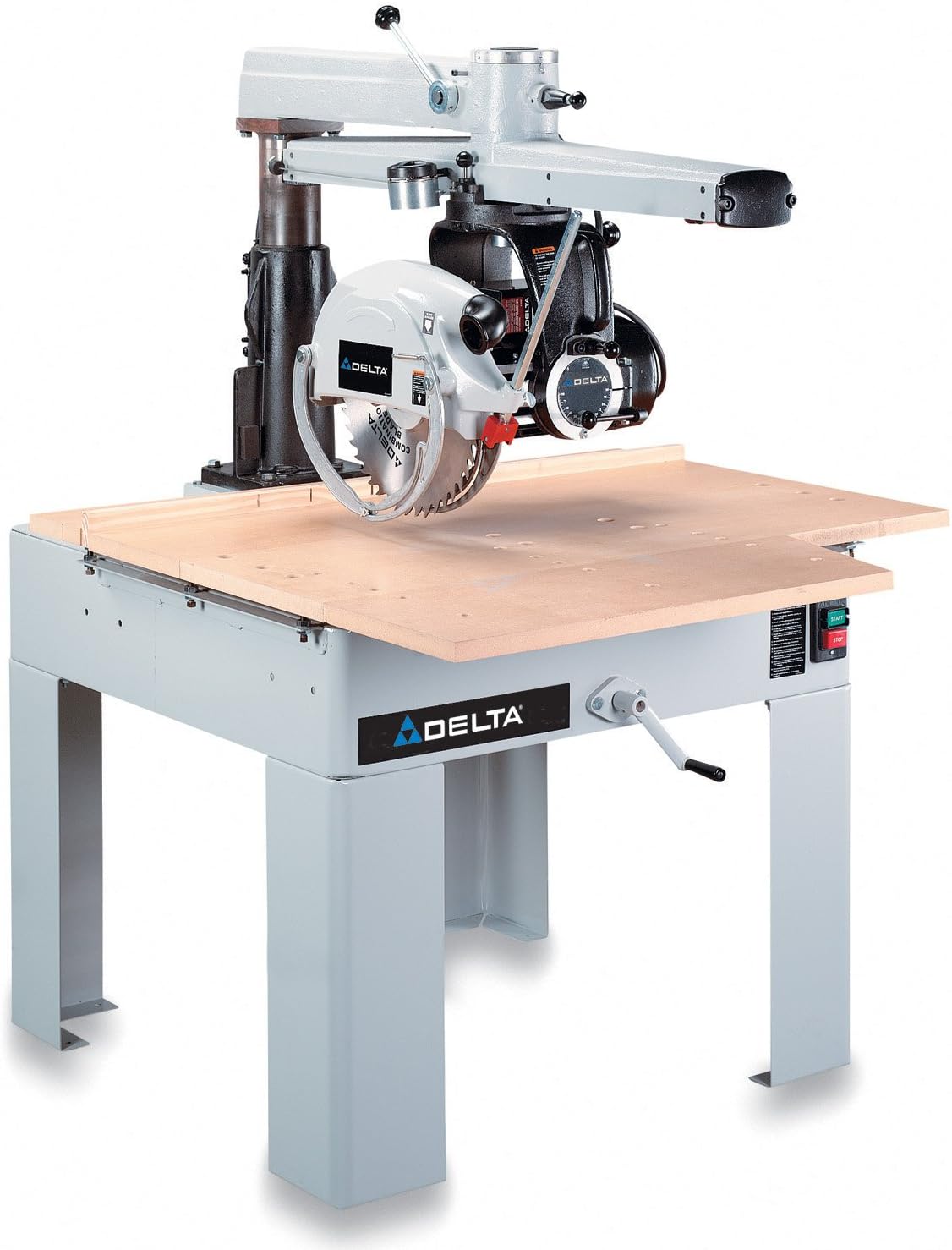 DELTA 33-411 16-Inch 5 Horsepower Radial Arm Saw, 230/460-Volt 3 phase ...