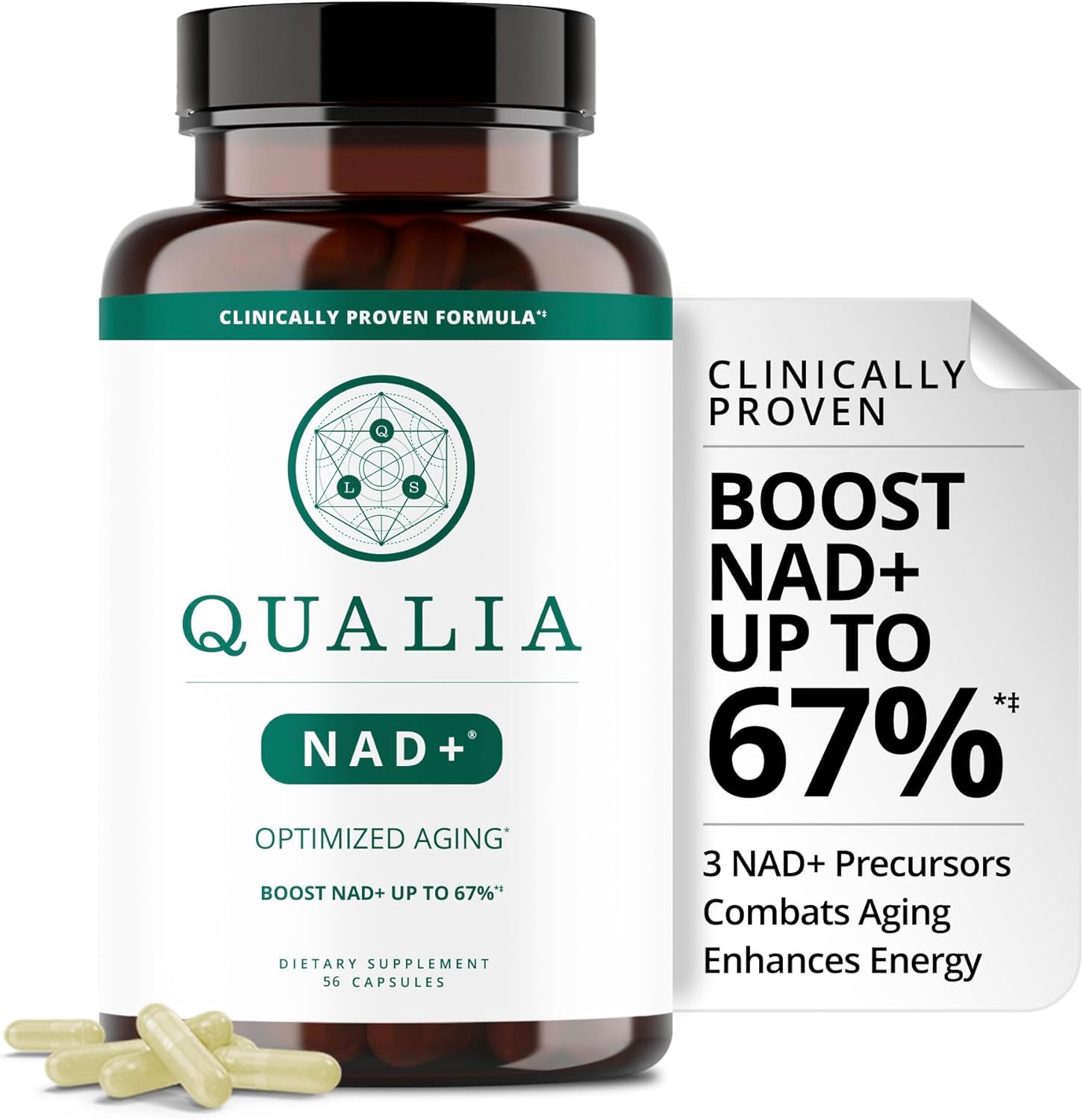 Amazon.com: Qualia NAD Supplement — Clinically Proven to Boost NAD+ up ...