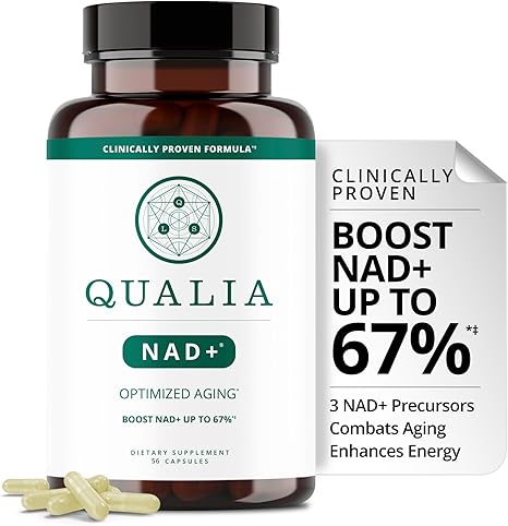 Amazon.com: Qualia NAD Supplement — Clinically Proven to Boost NAD+ up to 67%. Optimized Aging ...