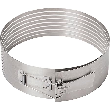 Dr.Oetker Cake-Ring-Cutter Varino adjustable 26-28 cm in silver ...