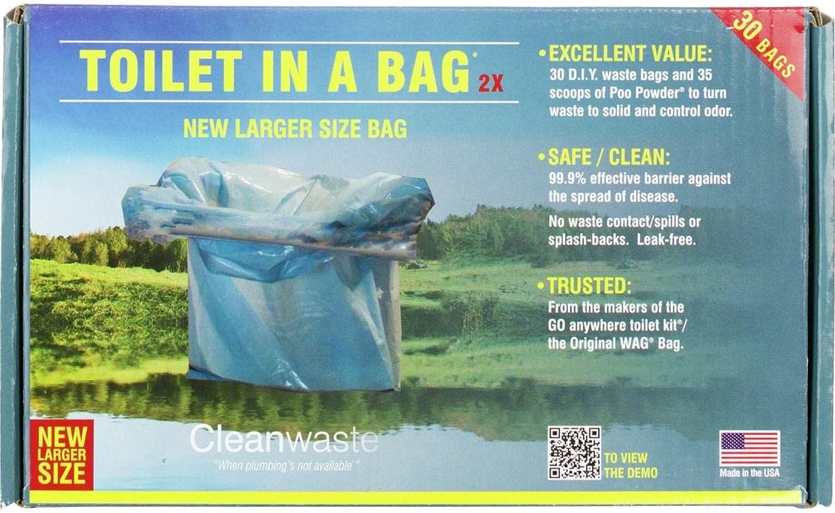 Amazon.com: Cleanwaste Toilet-in-a-Bag 30 Pack - D430W30 : Sports ...