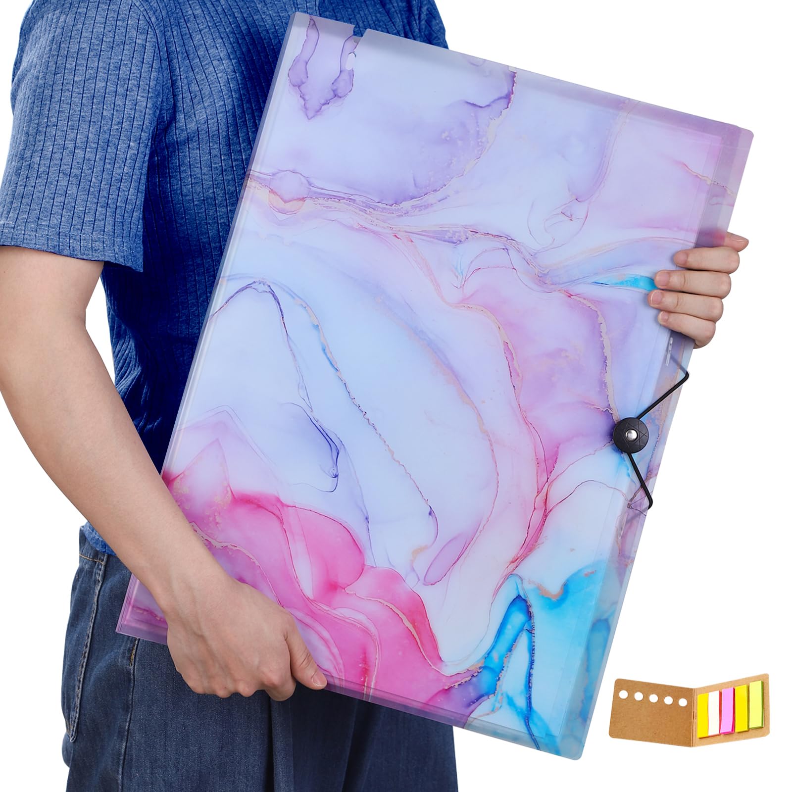 Snapklik.com : Qunrwe A3 Art Portfolios Case 40 Pages,Marble Blue ...