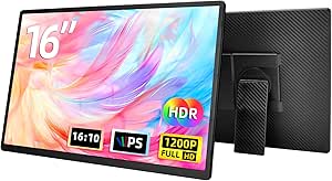 Amazon.com: AOKER 16" Portable Monitor for Laptop - 1200P FHD Laptop ...