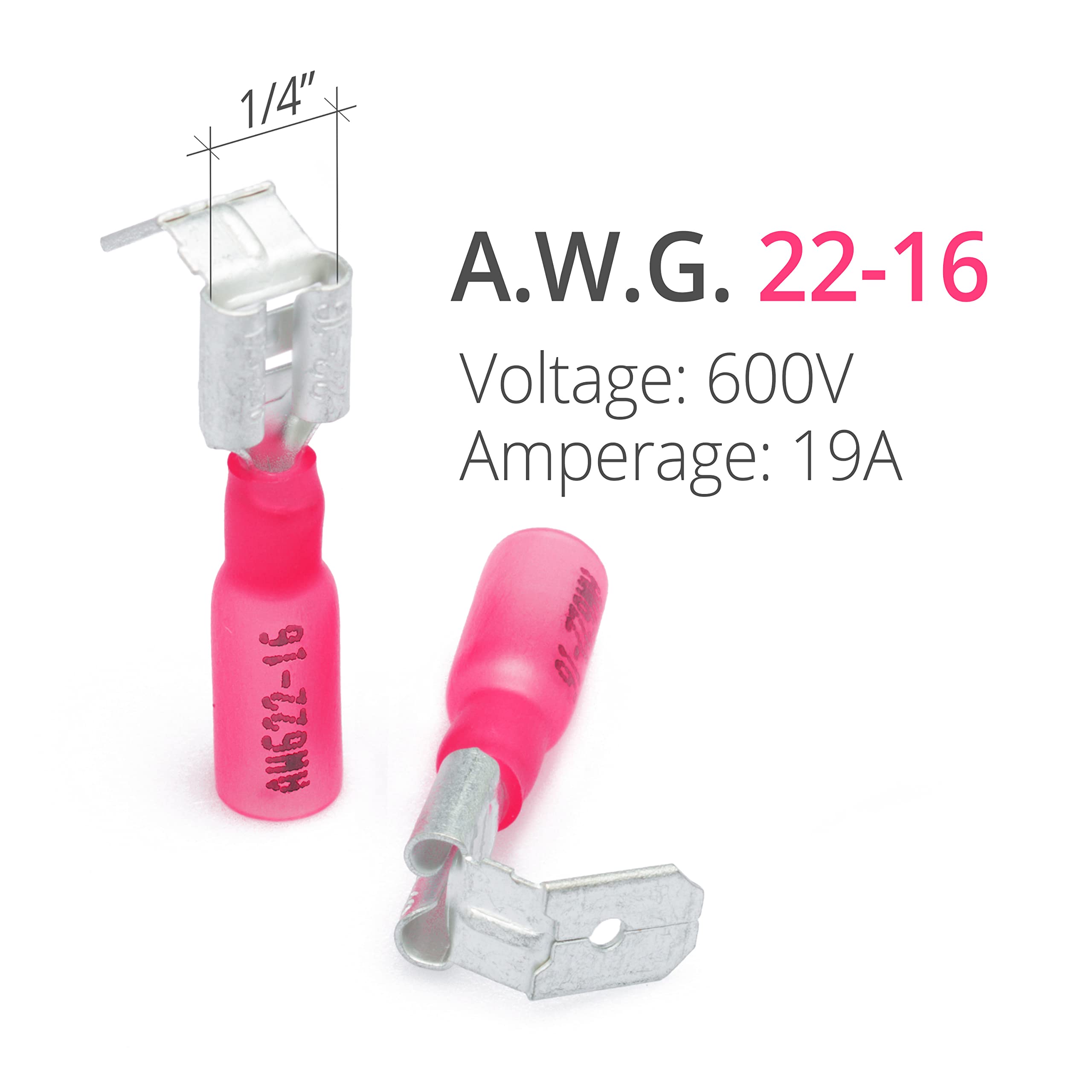 Snapklik.com : Heat Shrink Piggyback Spade Connectors - 3 Way Wire ...