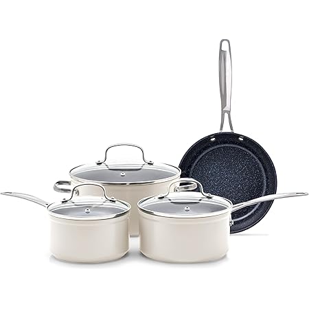 Amazon.com: Nuwave 7pc Cookware Set Healthy Duralon Blue Ceramic ...