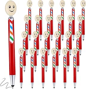 Amazon.com : Yinder 24 Pcs Mop Head Pens Bulk Funny Ballpoint Pen ...