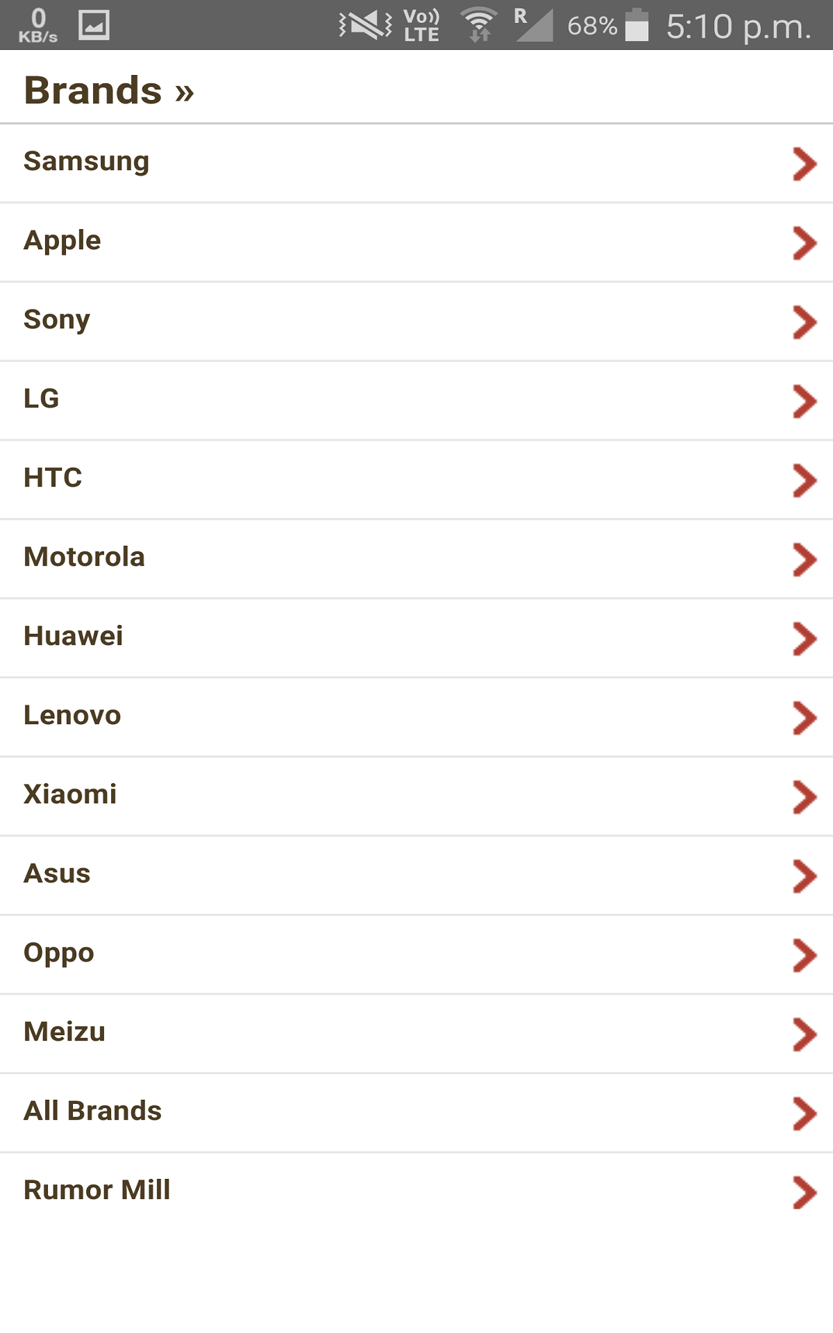 Mobile Specification GSM Arena - App on Amazon Appstore