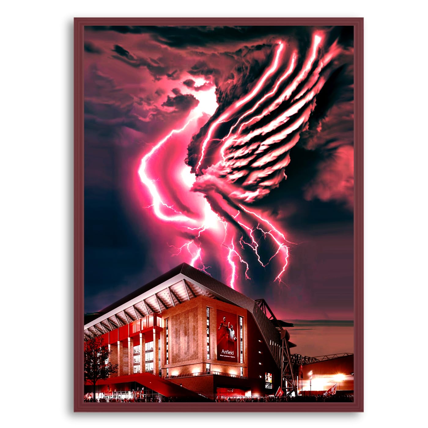 NotNiceThings Liverpool FC Poster Anfield Football Stadium Print ...