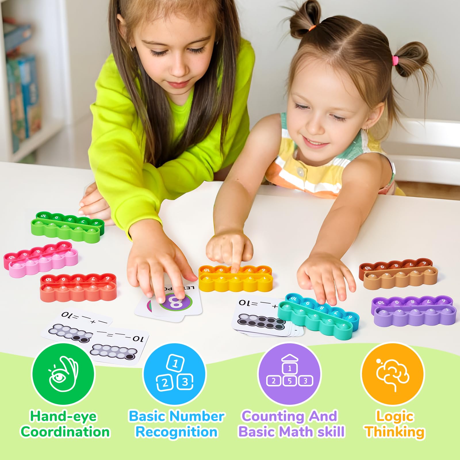 Snapklik.com : Joycat Ten-Frame Math Learning Tools For Elementary-24 ...