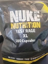 Nuke Nutrition Test Rage XL Testosterone Booster for Men | 120 Capsules ...