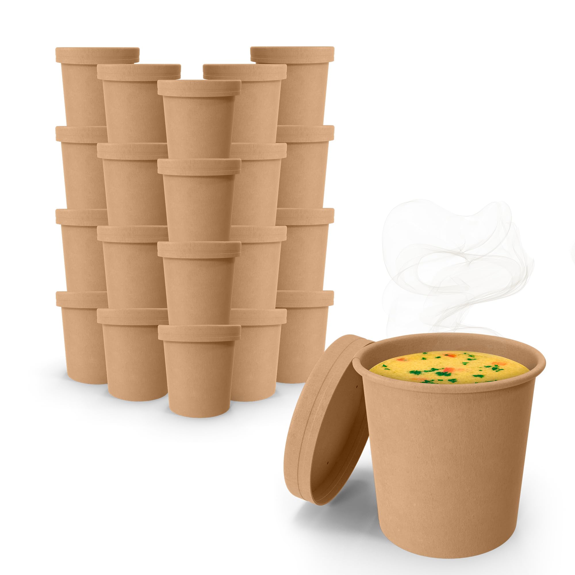 Mt Products Kraft Paper Soup Cups 16 Oz Soup Containers | Desertcart Kenya