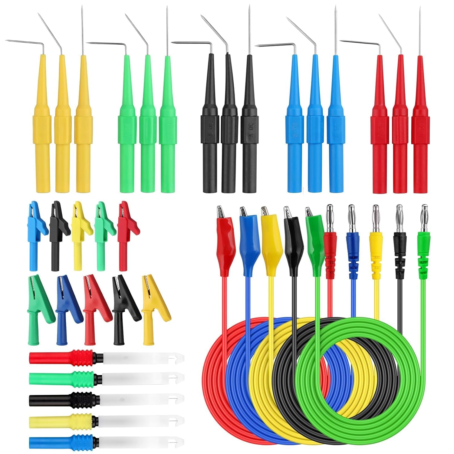 ALLmeter Back Probe Kit – 35PCS Automotive Test Leads Set with Storage ...