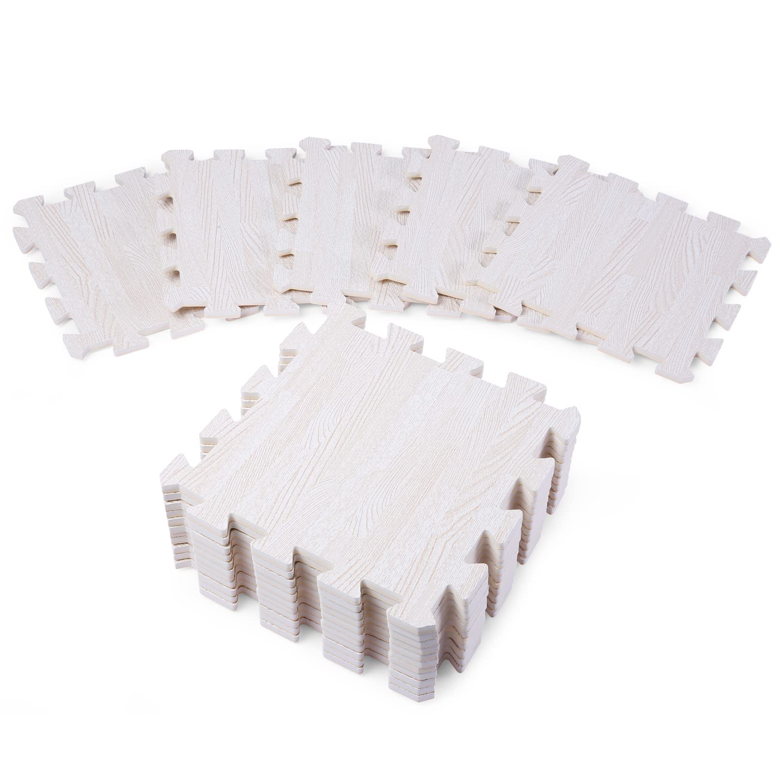 Snapklik.com : 16 Tiles Interlocking Foam Mats, 3/8 Inch Thick Printed ...