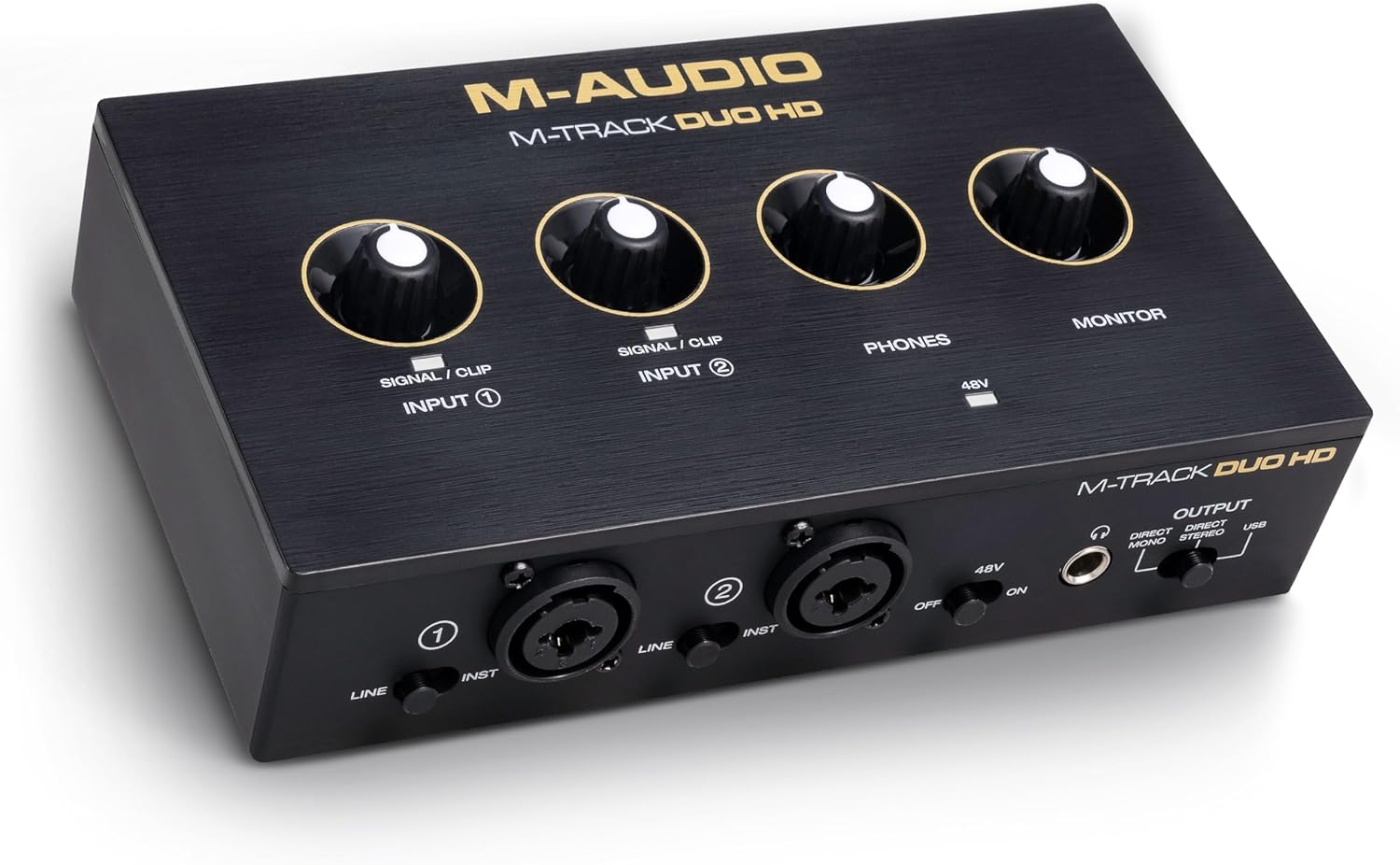Amazon.com: M-AUDIO M-Track Duo HD Audio Interface 24bit 192kHz for Recording, Streaming ...