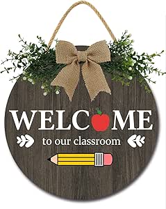 Amazon.com: Sokomurg Welcome to Our Classroom Welcome Sign for ...