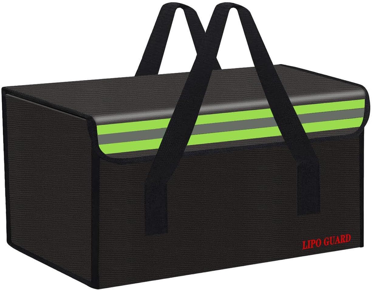 Amazon.com: 14.2"x7.9"x7.9" Ebike Battery Safe Bag Fireproof Charging ...
