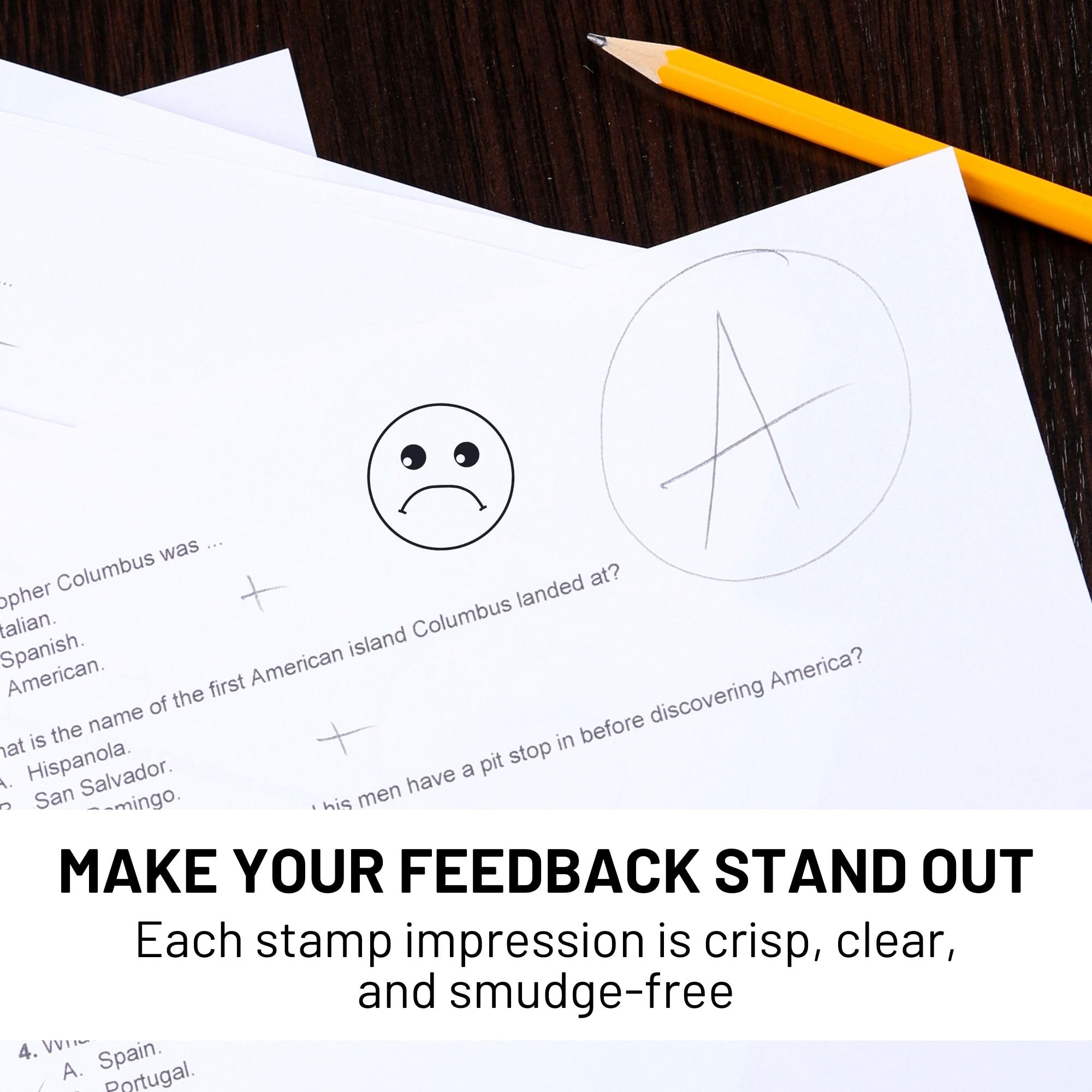 Snapklik.com : Self-Inking Teacher Stamps For Grading, Multicolor ...