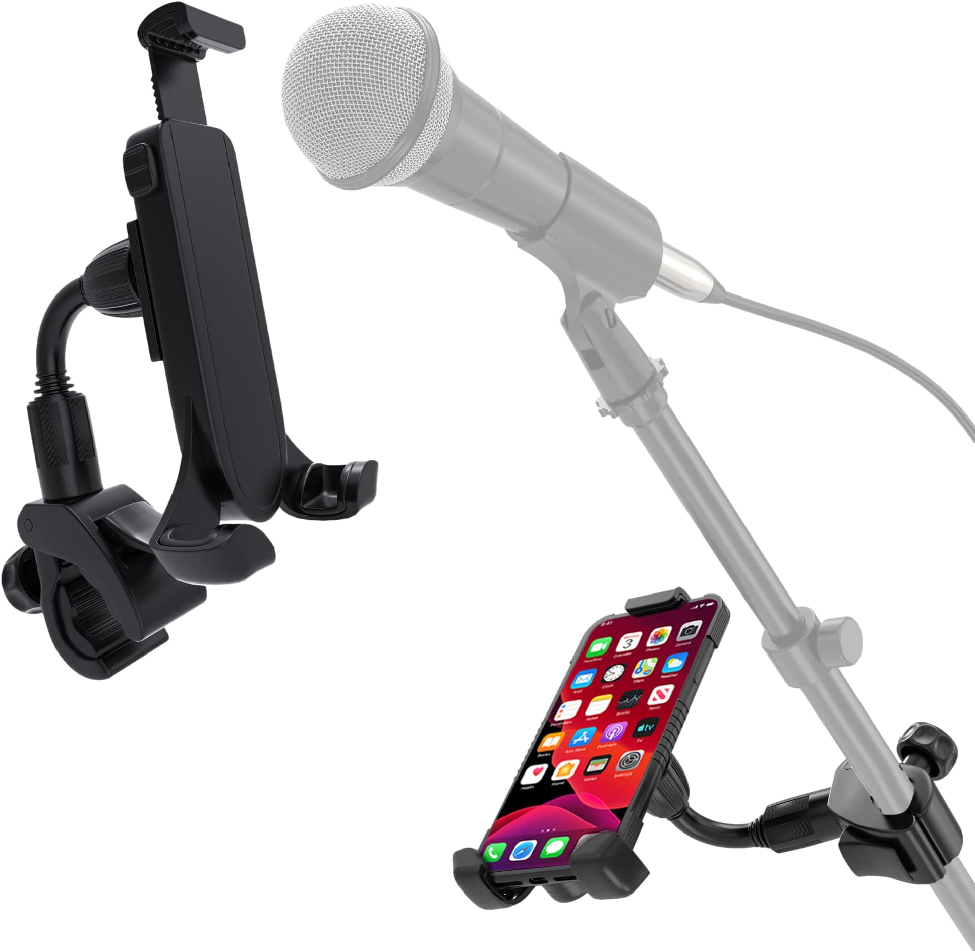 Amazon.com: AccessoryBasics 360° Swivel Smartphone Holder with 5/8 ...